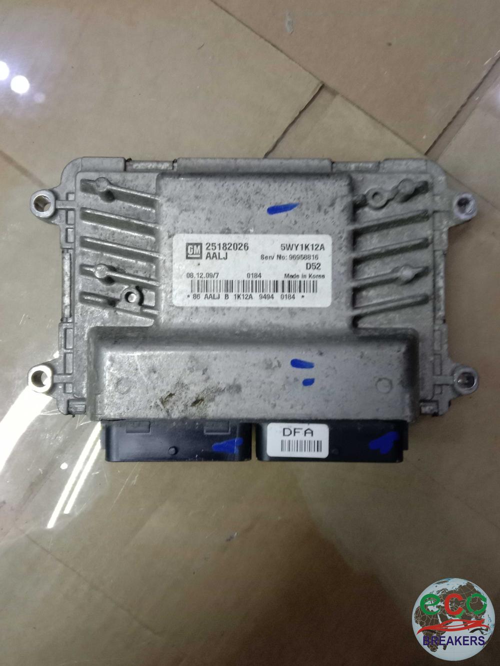 Chevrolet Spark MK1 M300 MF48D LT 80bph 11 Reg Engine Control Unit Ecu ...